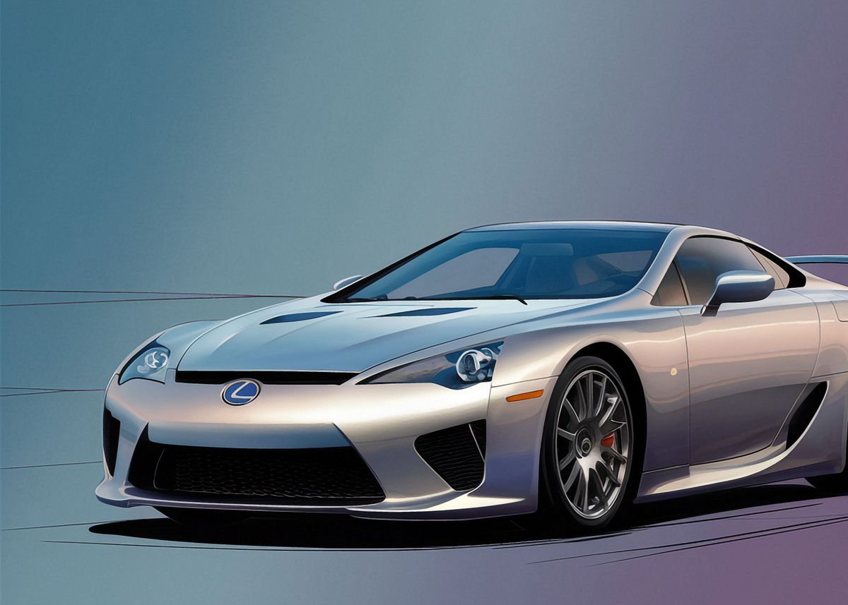 'Lexus LFA auto' Poster, picture, metal print, paint by Md Bowman ...