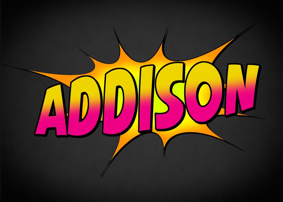 'Addison' Poster, picture, metal print, paint by RogueDesign | Displate