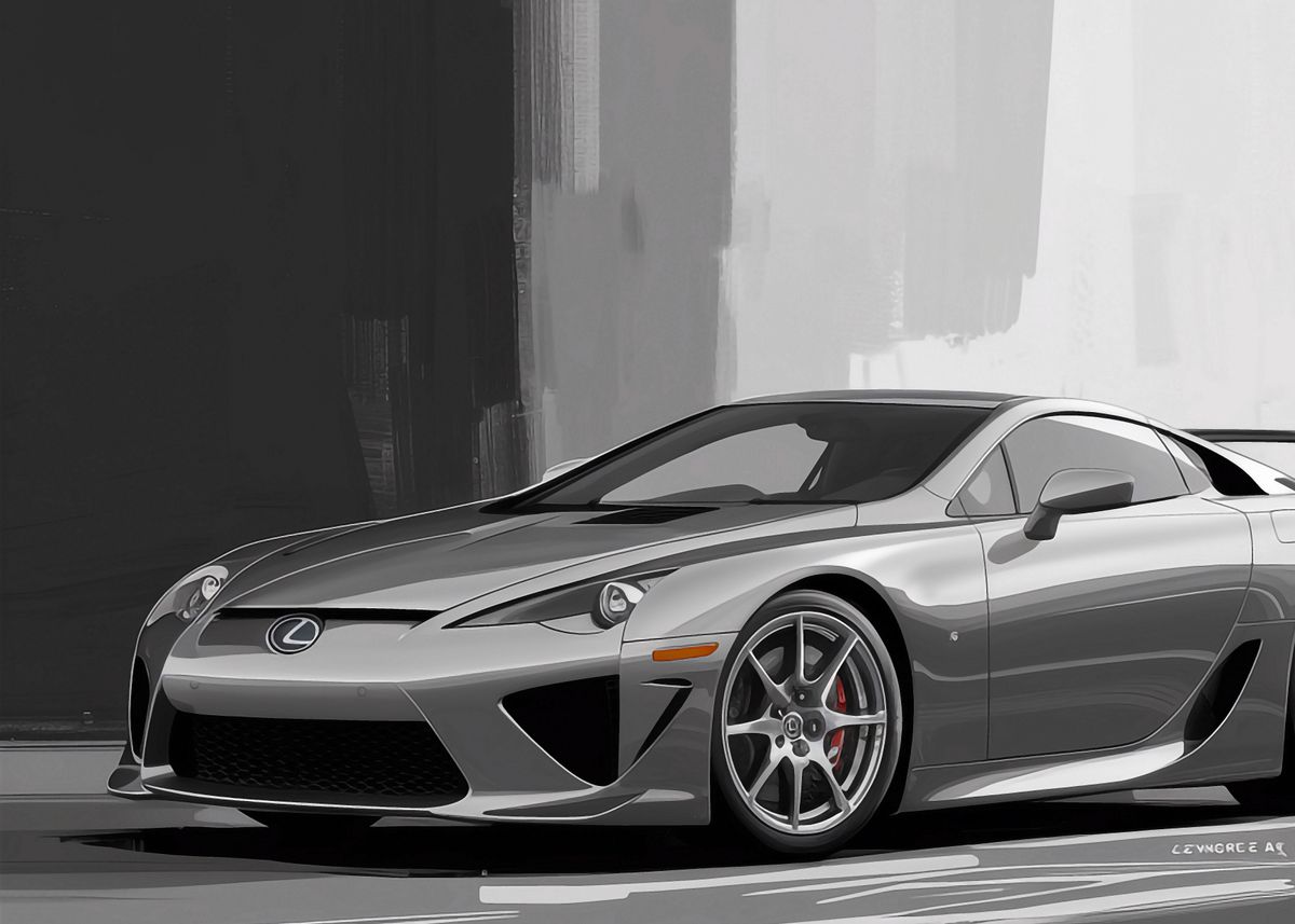 'Lexus LFA turbo' Poster, picture, metal print, paint by Md Bowman ...