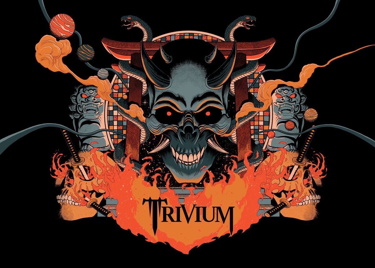 'Trivium art 17' Poster, picture, metal print, paint by Trivium | Displate