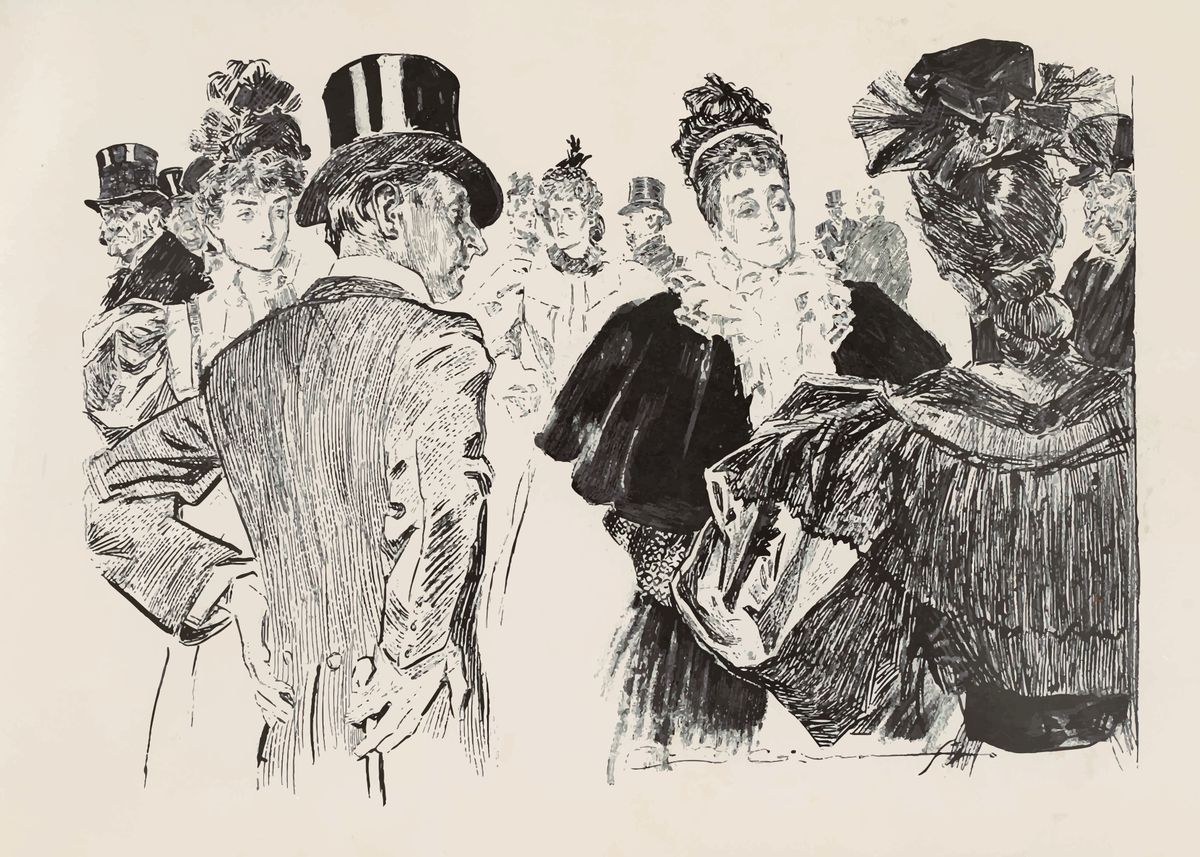 'Charles Dana Gibson' Poster, picture, metal print, paint by ArtGallery ...