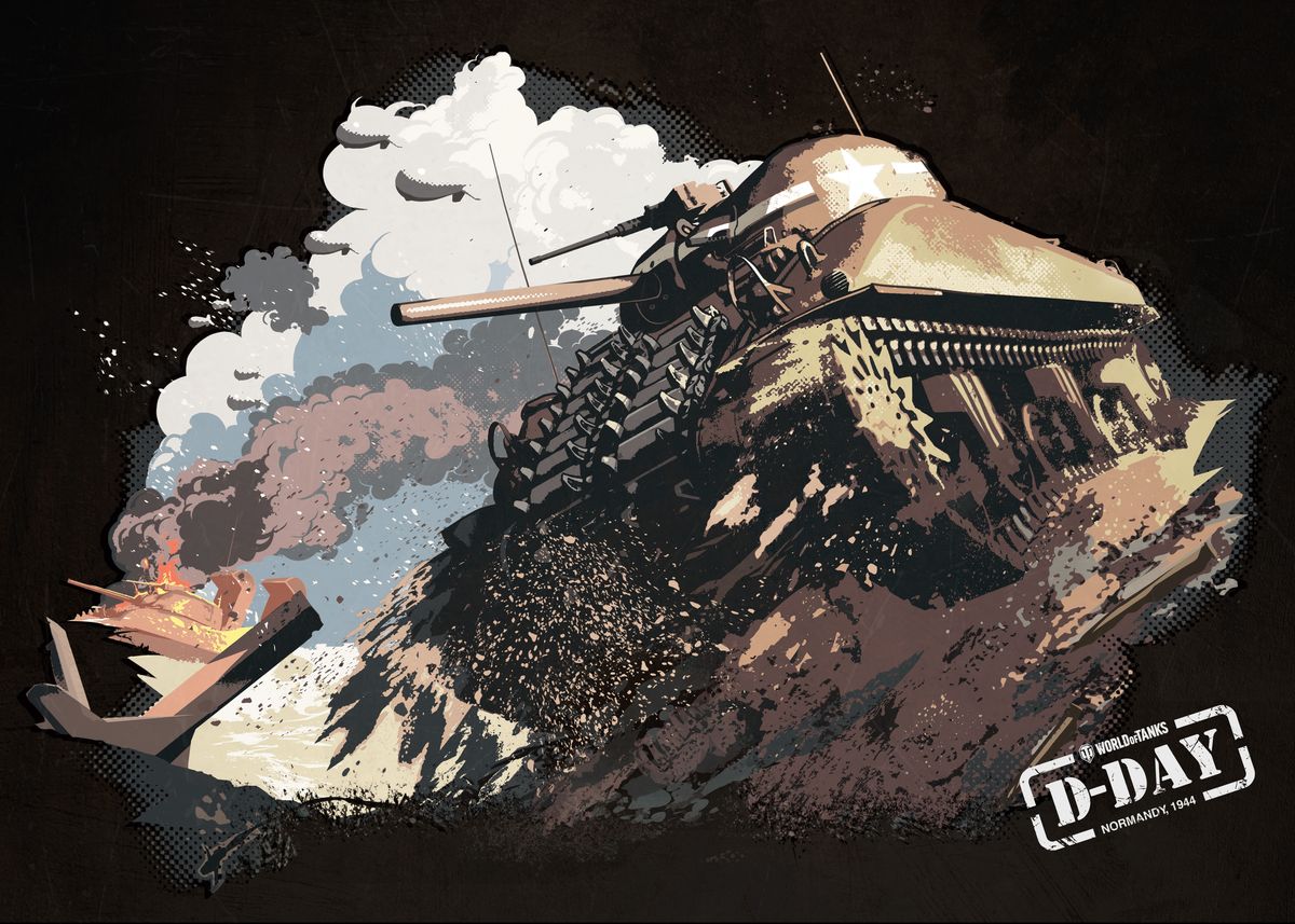 'Smoke and Steel' Poster, picture, metal print, paint by World of Tanks ...