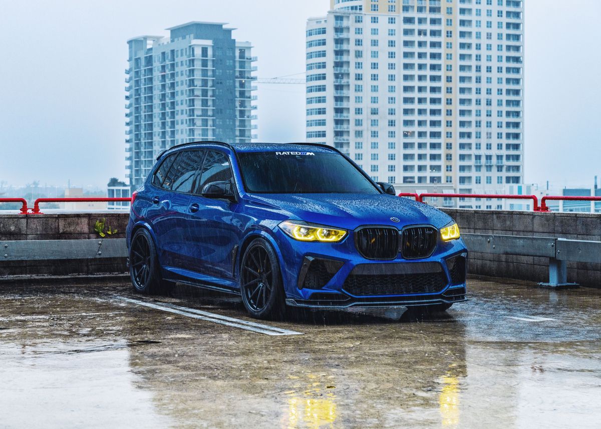 'Bmw x5m' Poster, picture, metal print, paint by Auto Maniac | Displate