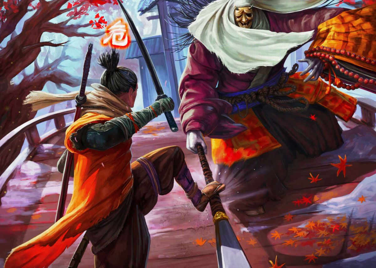 'Legend of Sekiro' Poster, picture, metal print, paint by Savika | Displate