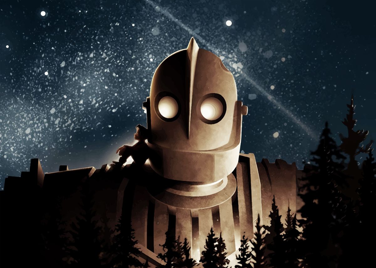 'the iron giant' Poster, picture, metal print, paint by adamz art ...