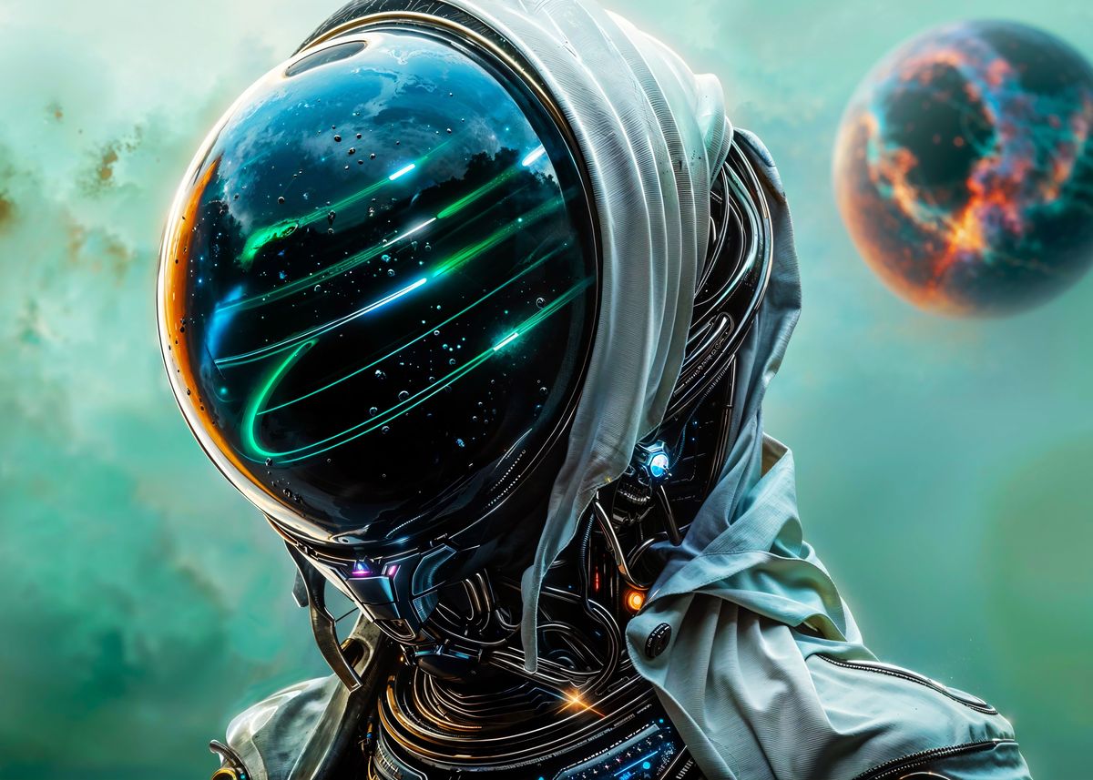 'NEBULA NAVIGATORS 6' Poster, picture, metal print, paint by ImaginaryConnection | Displate