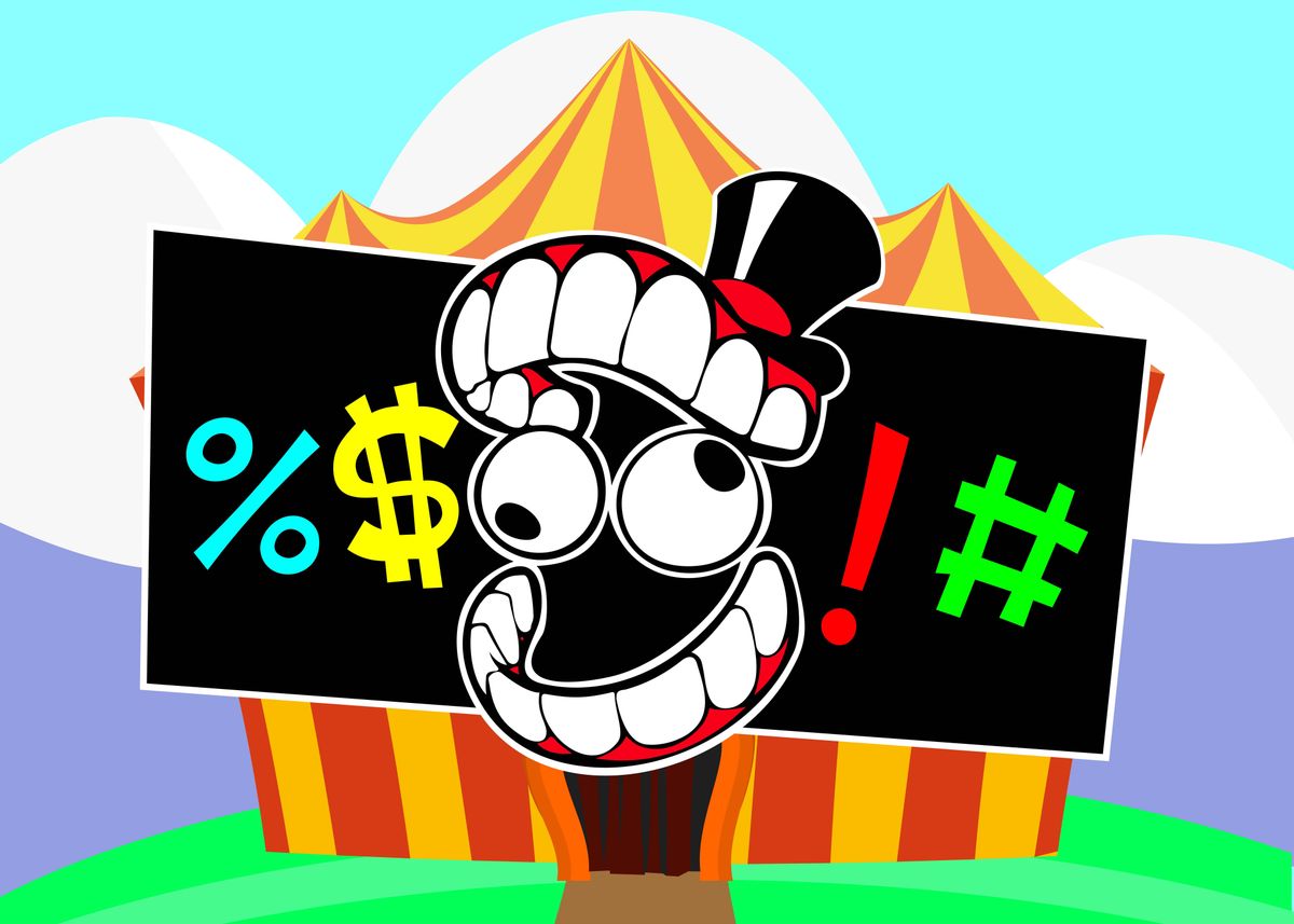 'Digital Circus Censor' Poster, picture, metal print, paint by Rhinto ...