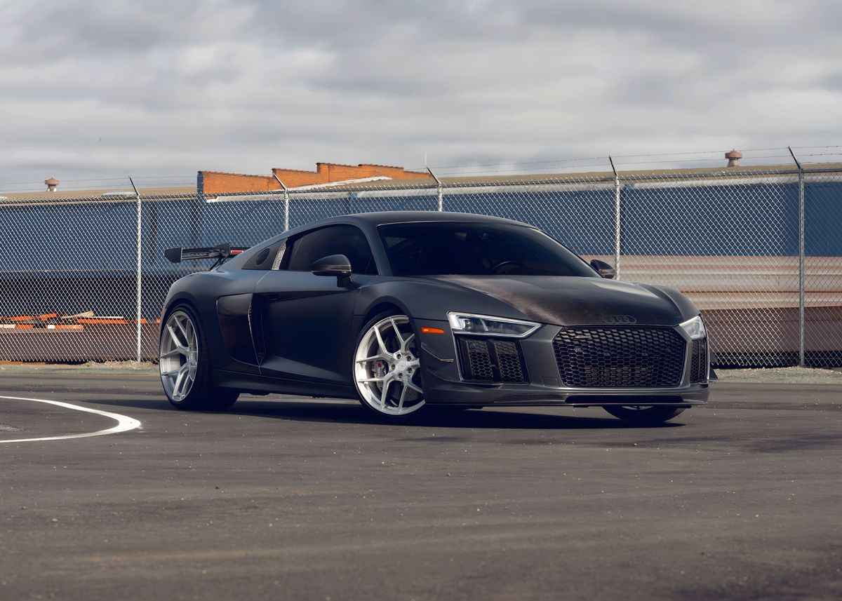 'Audi R8 velgen' Poster, picture, metal print, paint by Horror Cars ...