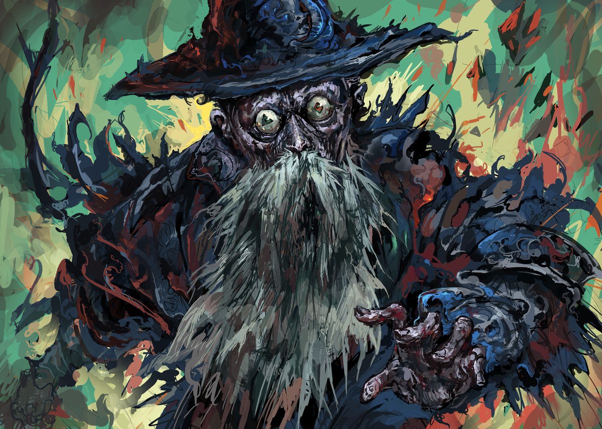 'Gem Fiend' Poster, picture, metal print, paint by Marcelo Orsi Blanco ...