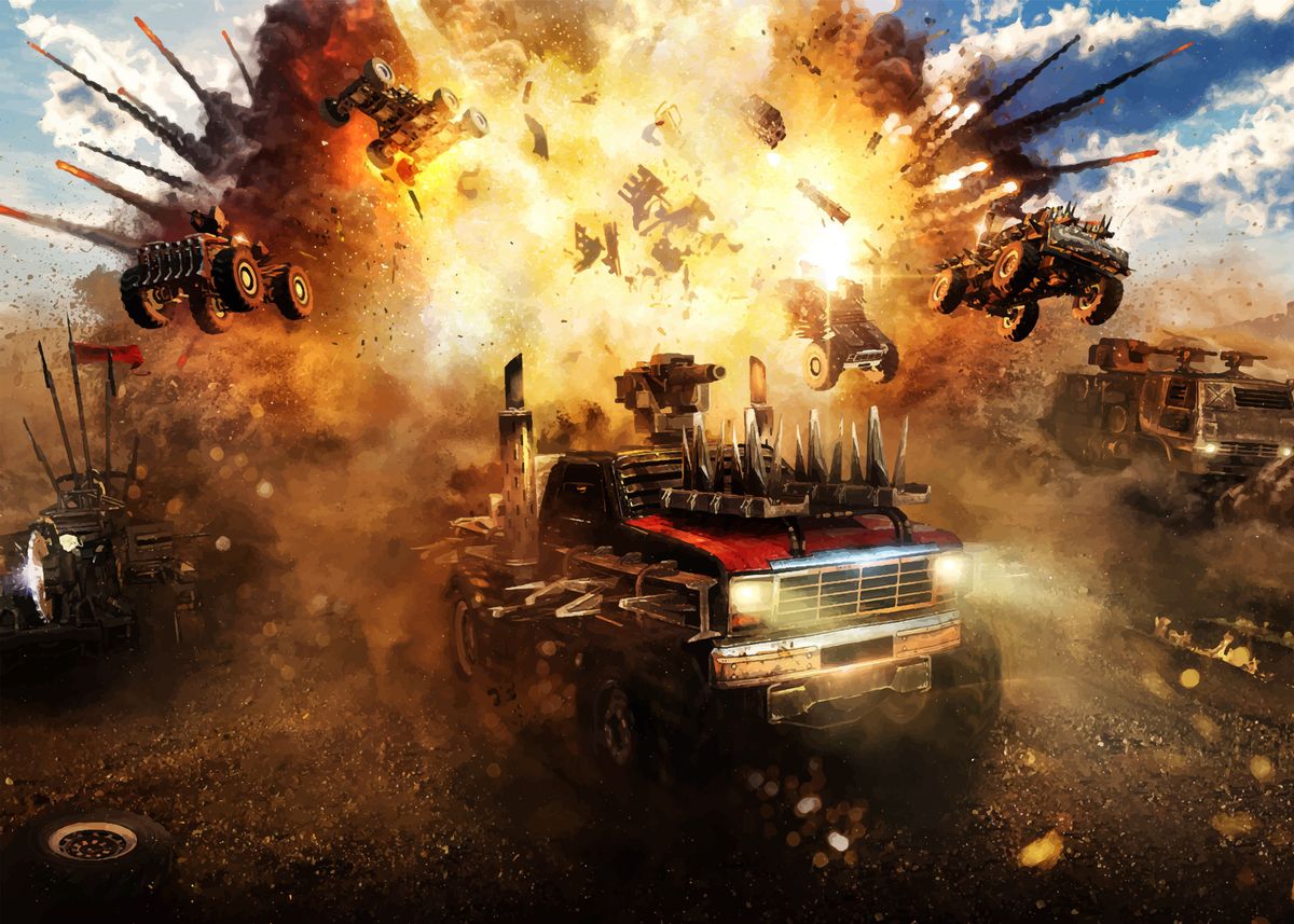 'crossout' Poster, picture, metal print, paint by gepenkz xxx | Displate