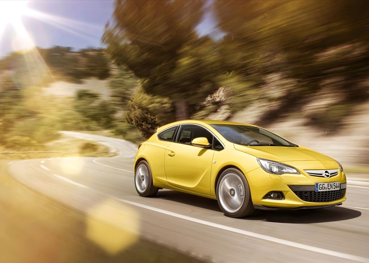 'Opel Astra GTC' Poster, picture, metal print, paint by Indi Creator ...