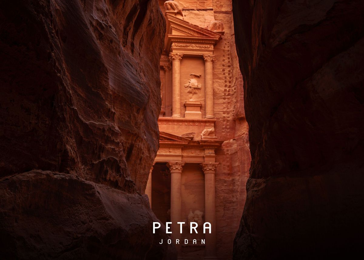 'Petra The Lost City ' Poster, picture, metal print, paint by Famous ...