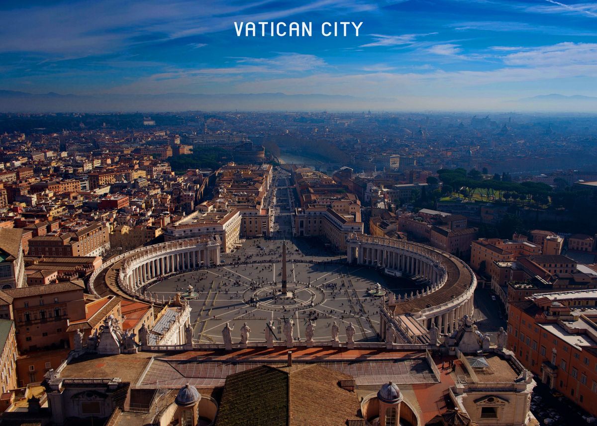 'Vatican ' Poster, picture, metal print, paint by Travel Addict | Displate