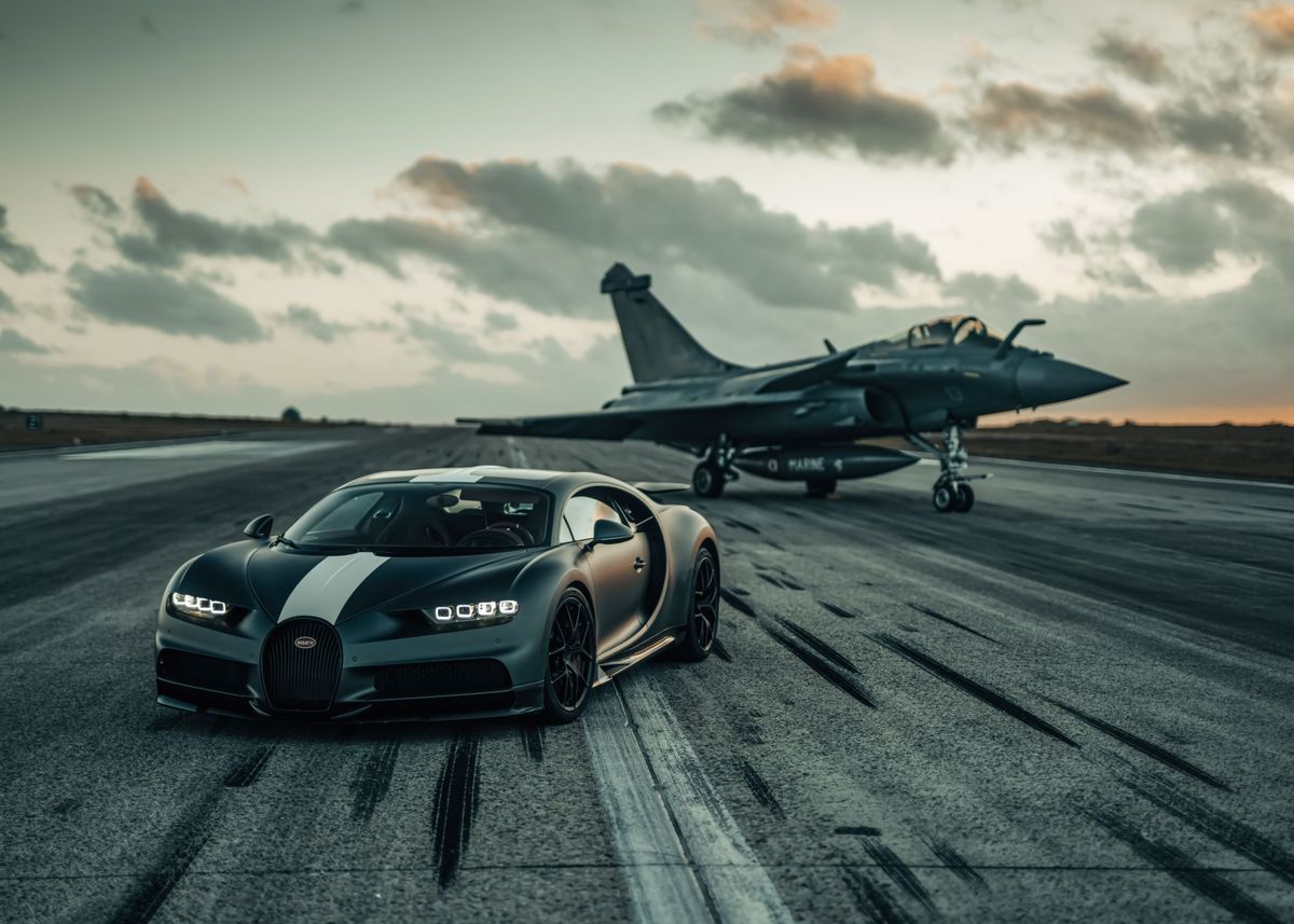 'Bugatti' Poster, picture, metal print, paint by Aaron Elmer | Displate