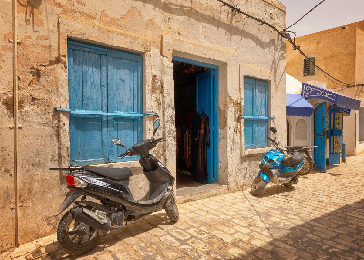 'Medina streets on Djerba' Poster, picture, metal print, paint by ...