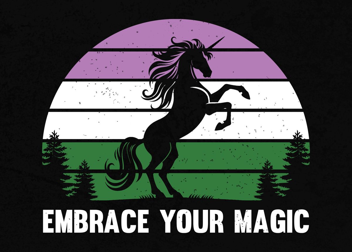 'Genderqueer Pride Month' Poster, picture, metal print, paint by ...