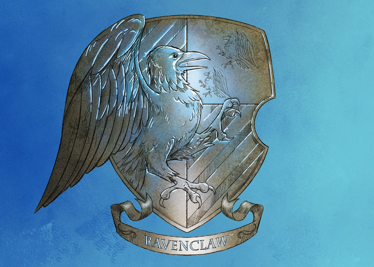 'Ravenclaw Shield' Poster, picture, metal print, paint by Wizarding ...