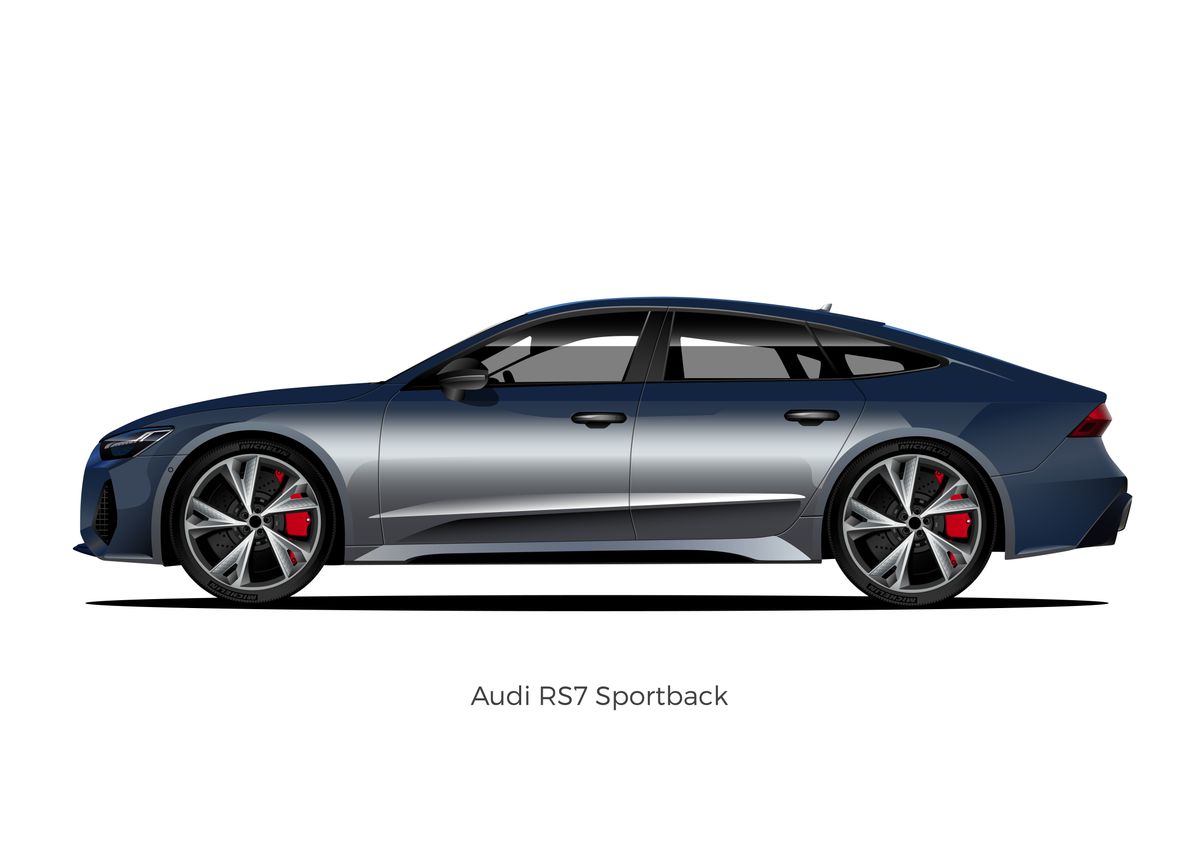 'Audi RS7 Sportback' Poster, picture, metal print, paint by Conceptual ...