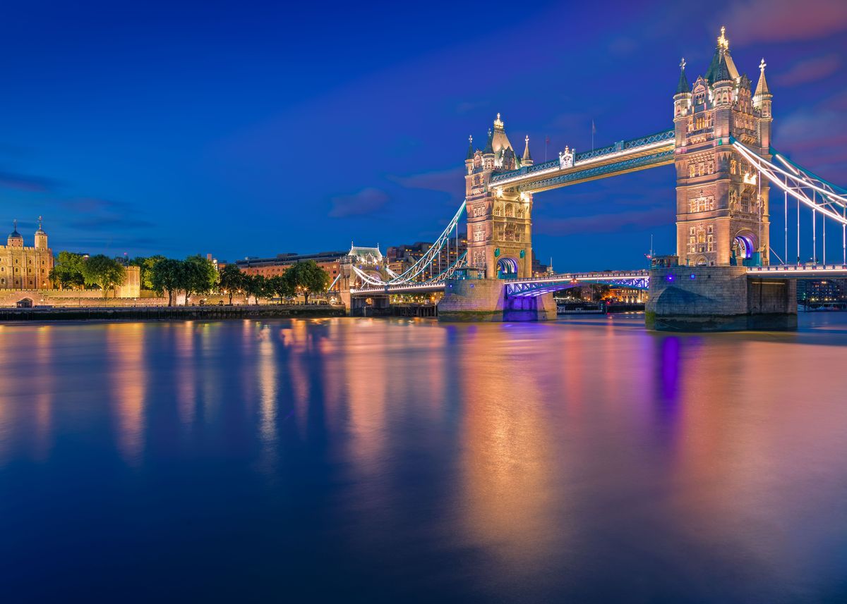 'Tower Bridge London' Poster, picture, metal print, paint by Stefan ...