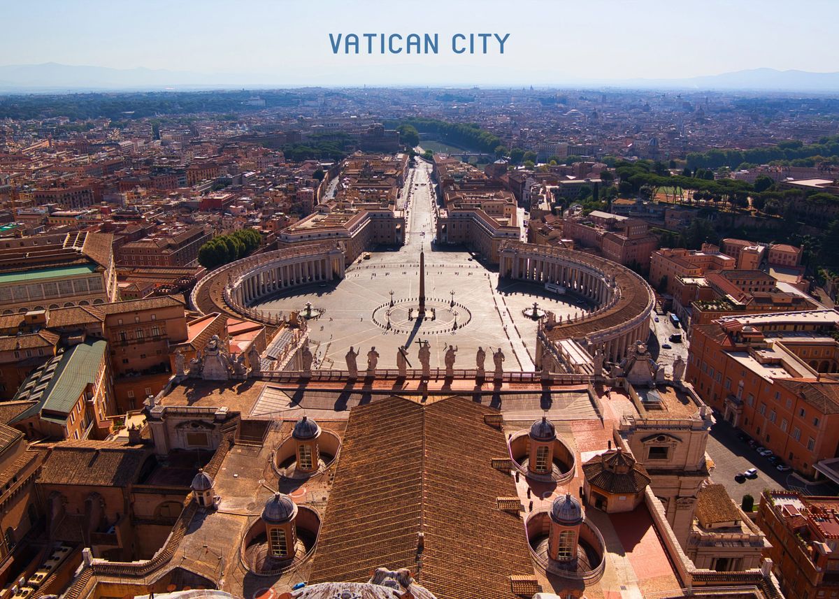 'Vatican ' Poster, picture, metal print, paint by Travel Addict | Displate
