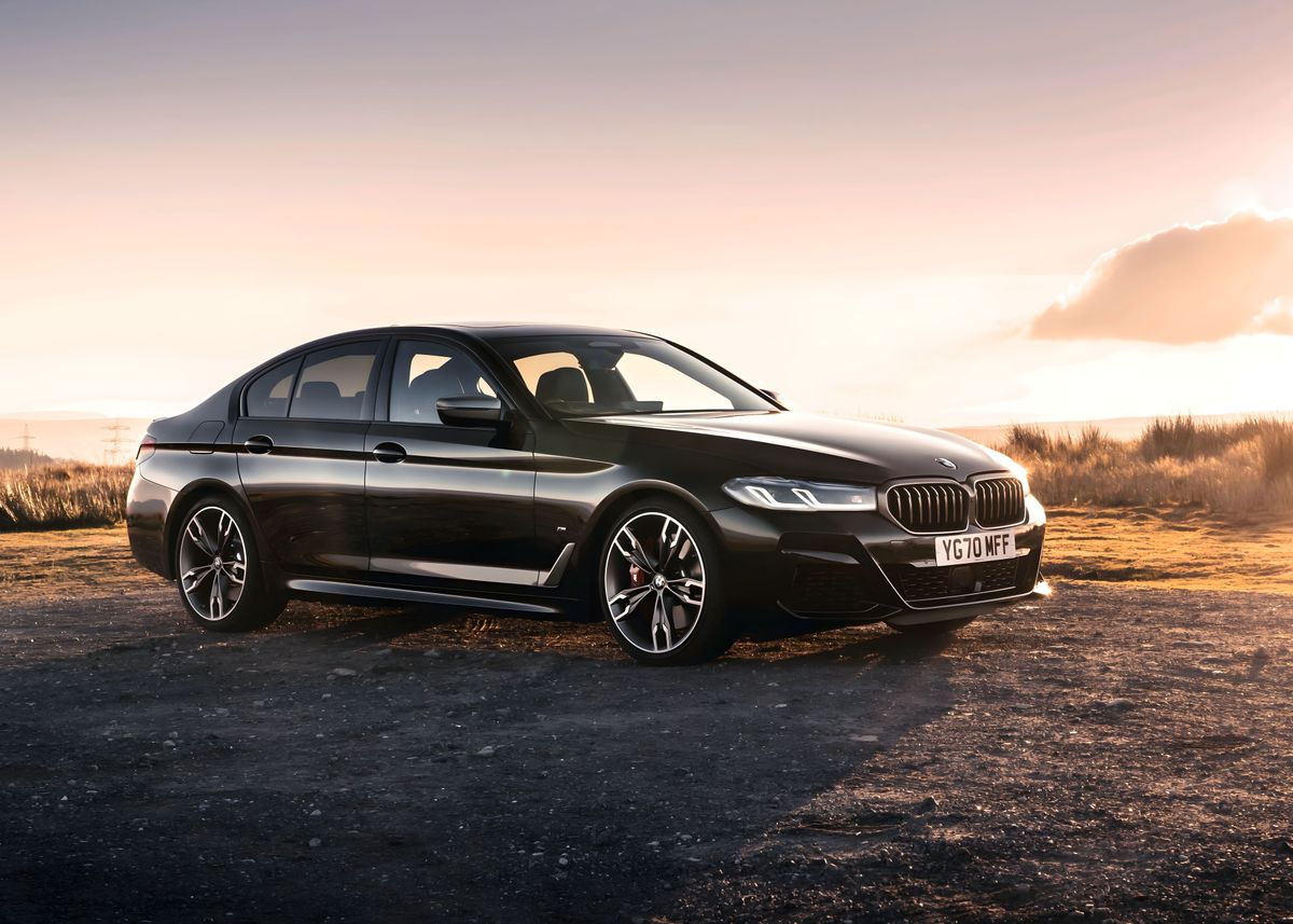 'Bmw M550i' Poster, picture, metal print, paint by Sport Cars | Displate