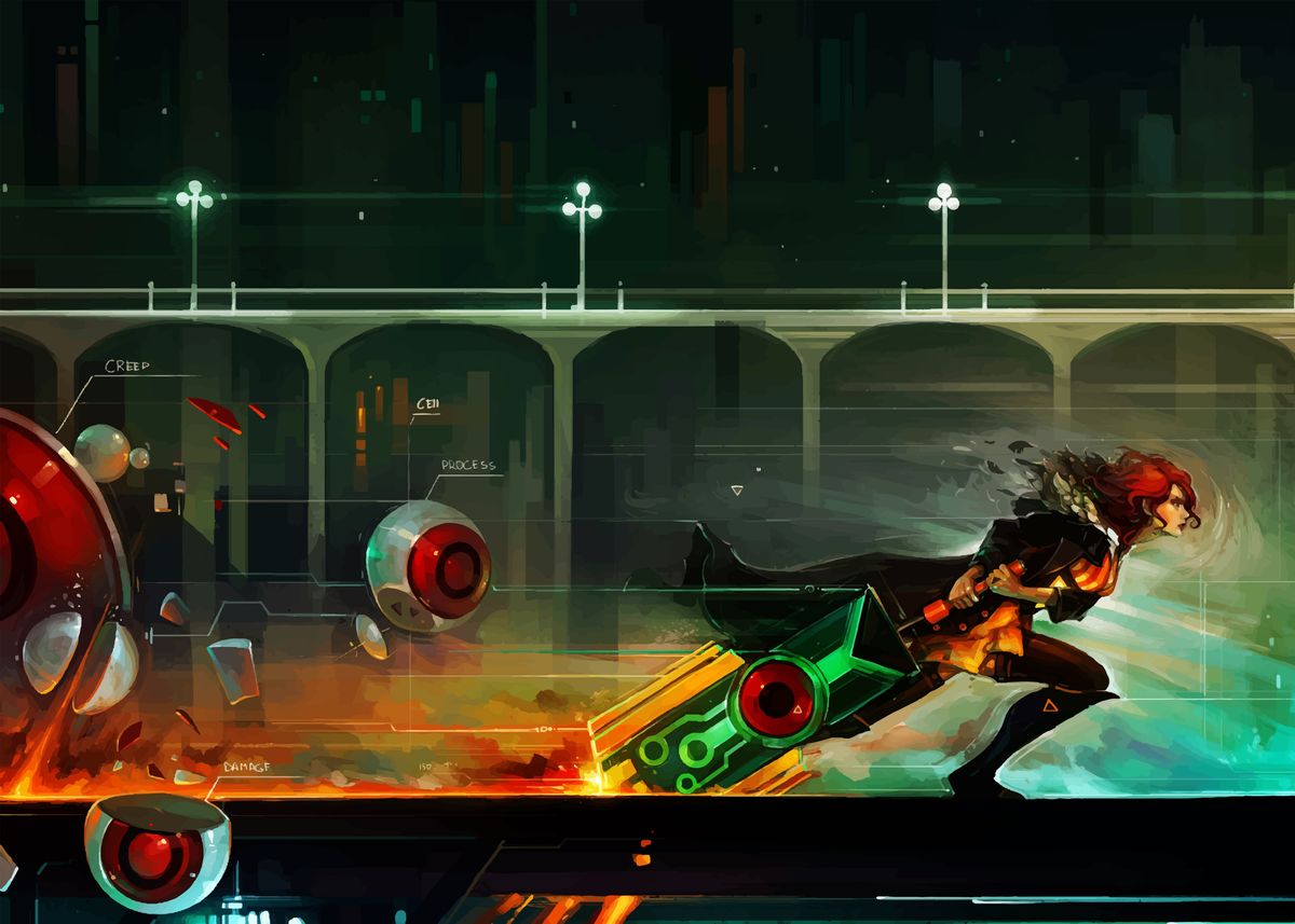 'TRANSISTOR' Poster, picture, metal print, paint by om dilan | Displate