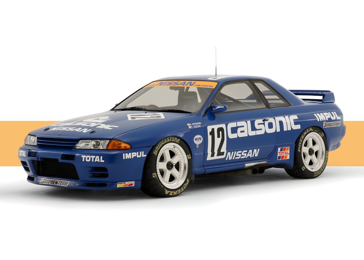 'JTCC Skyline R32 Calsonic' Poster, picture, metal print, paint by Osh ...
