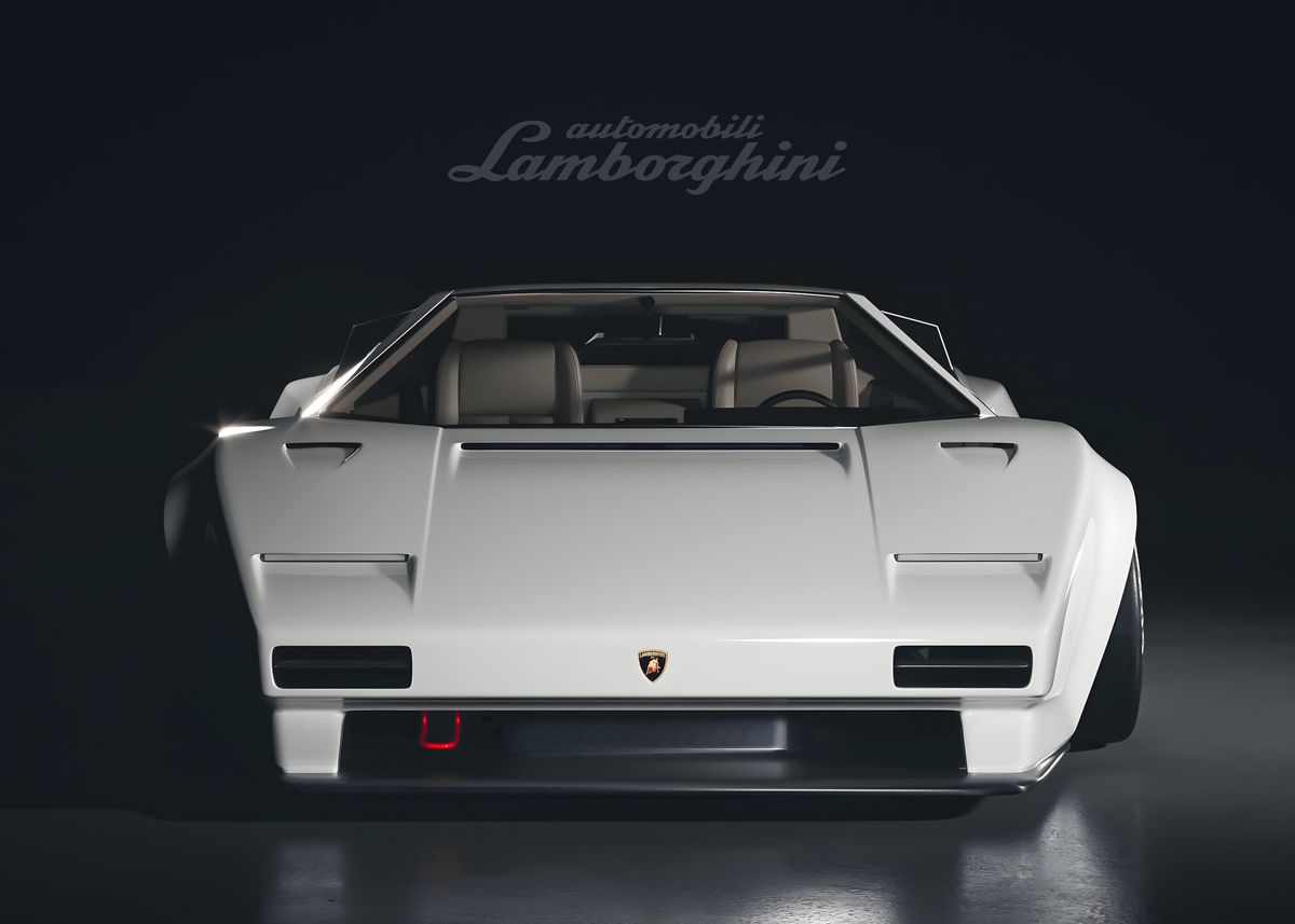 'Countach Restomod' Poster, picture, metal print, paint by Nex Project ...