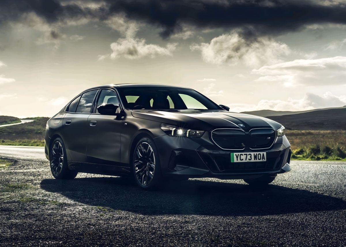 'BMW i5 M60' Poster, picture, metal print, paint by Sport Cars | Displate