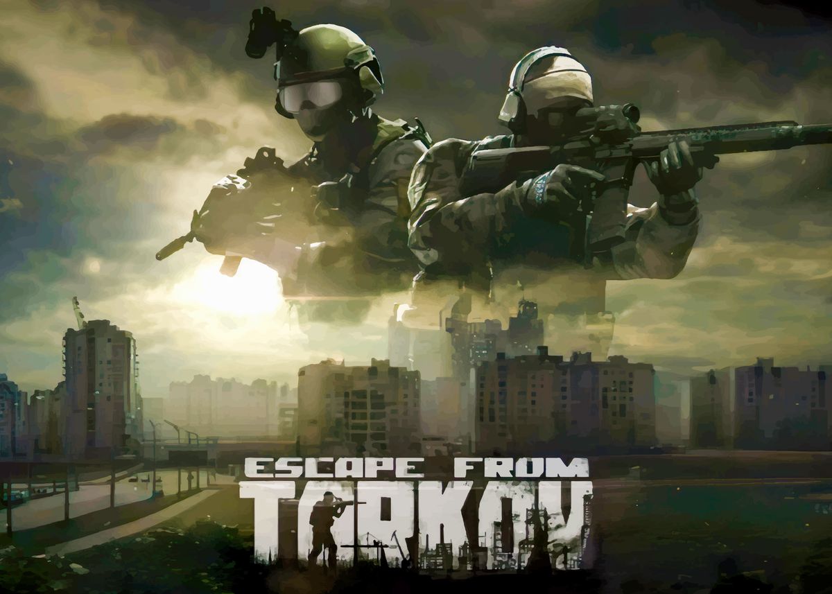 'Escape From Tarkov Game' Poster, picture, metal print, paint by V ...