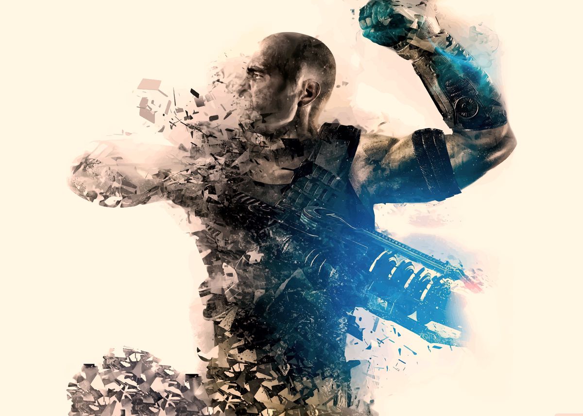 'red faction' Poster, picture, metal print, paint by arto seneng | Displate