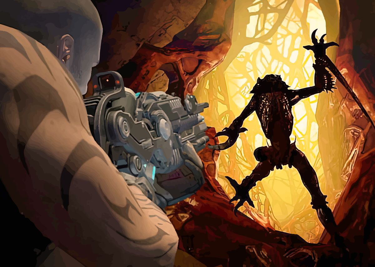 'red faction' Poster, picture, metal print, paint by arto seneng | Displate