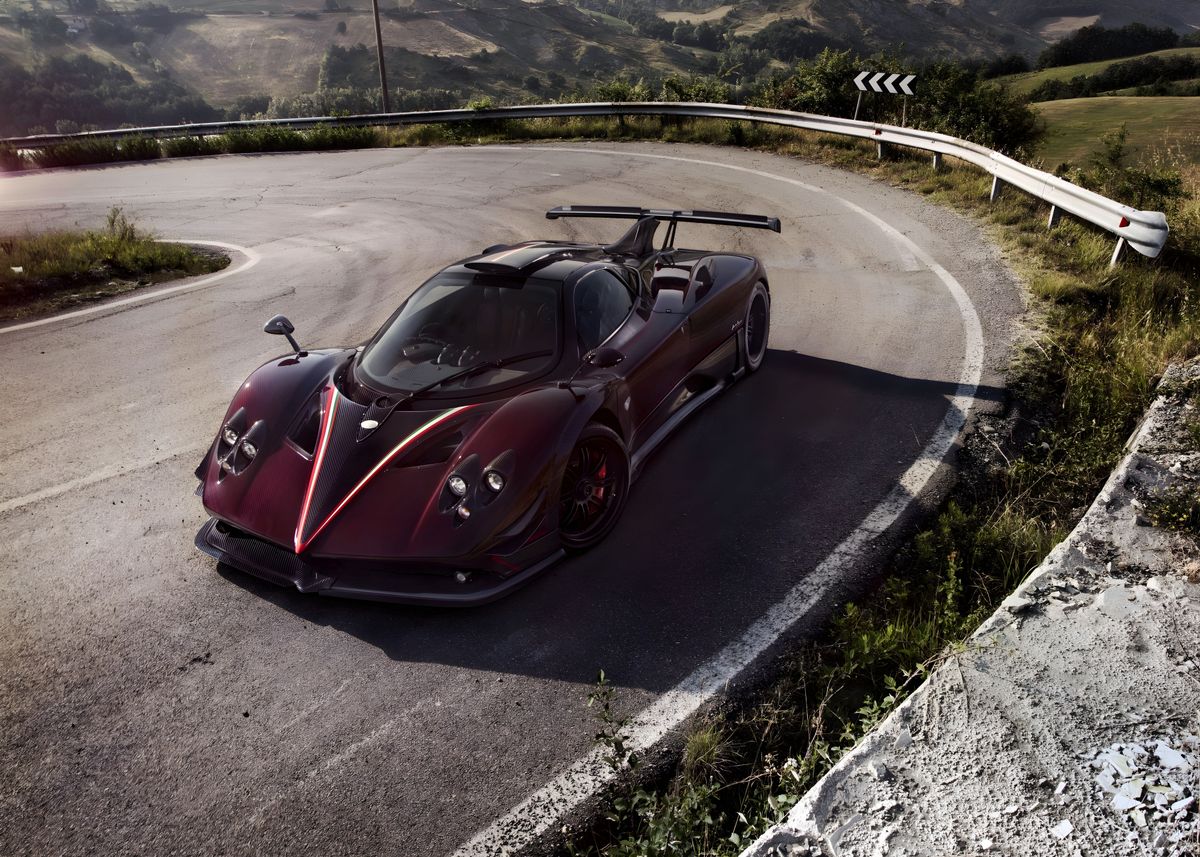 'Pagani Zonda ' Poster, picture, metal print, paint by Racing Gaming ...
