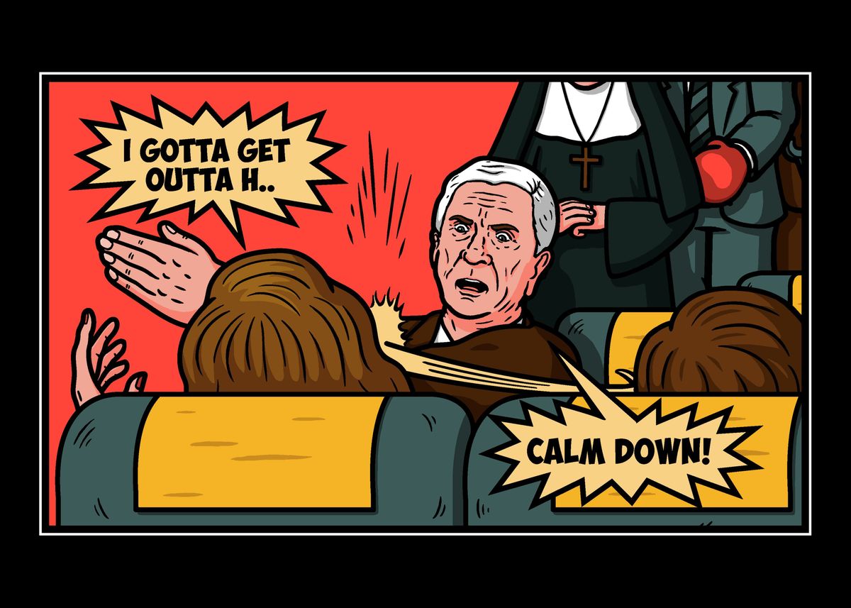 'Airplane Slap' Poster, picture, metal print, paint by Rafael Jurado ...