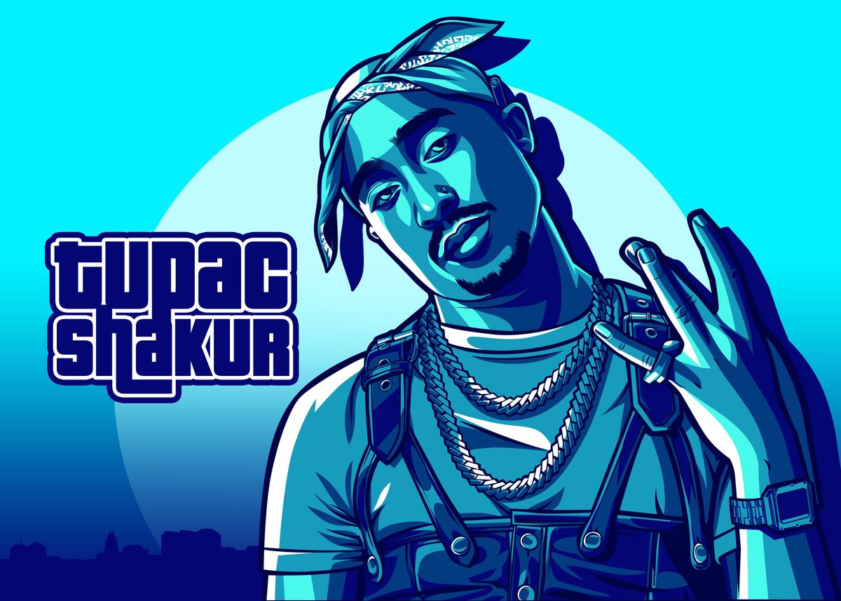 'tupac shakur' Poster, picture, metal print, paint by capture art ...