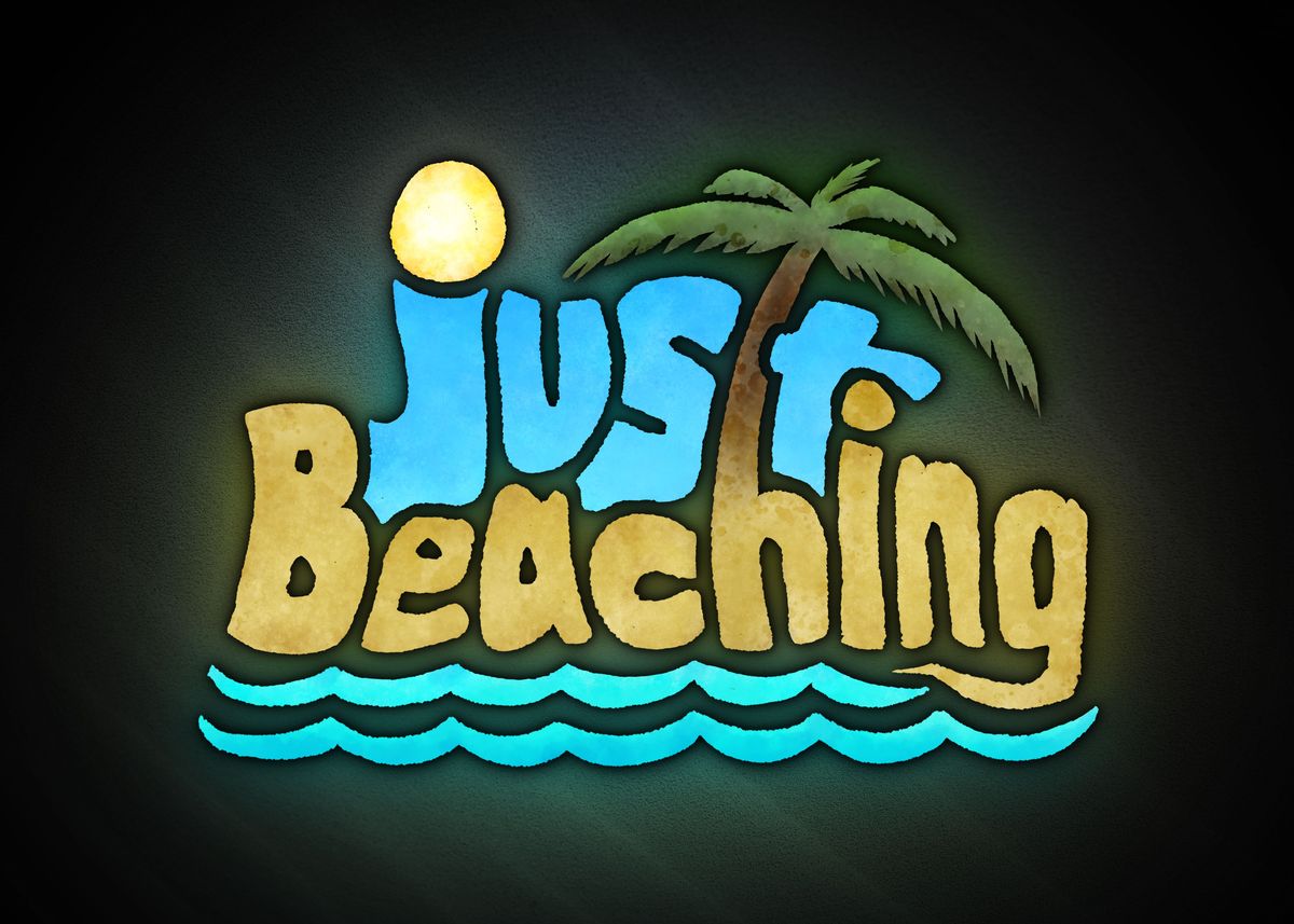 'just beaching' Poster, picture, metal print, paint by SuRReal3D | Displate