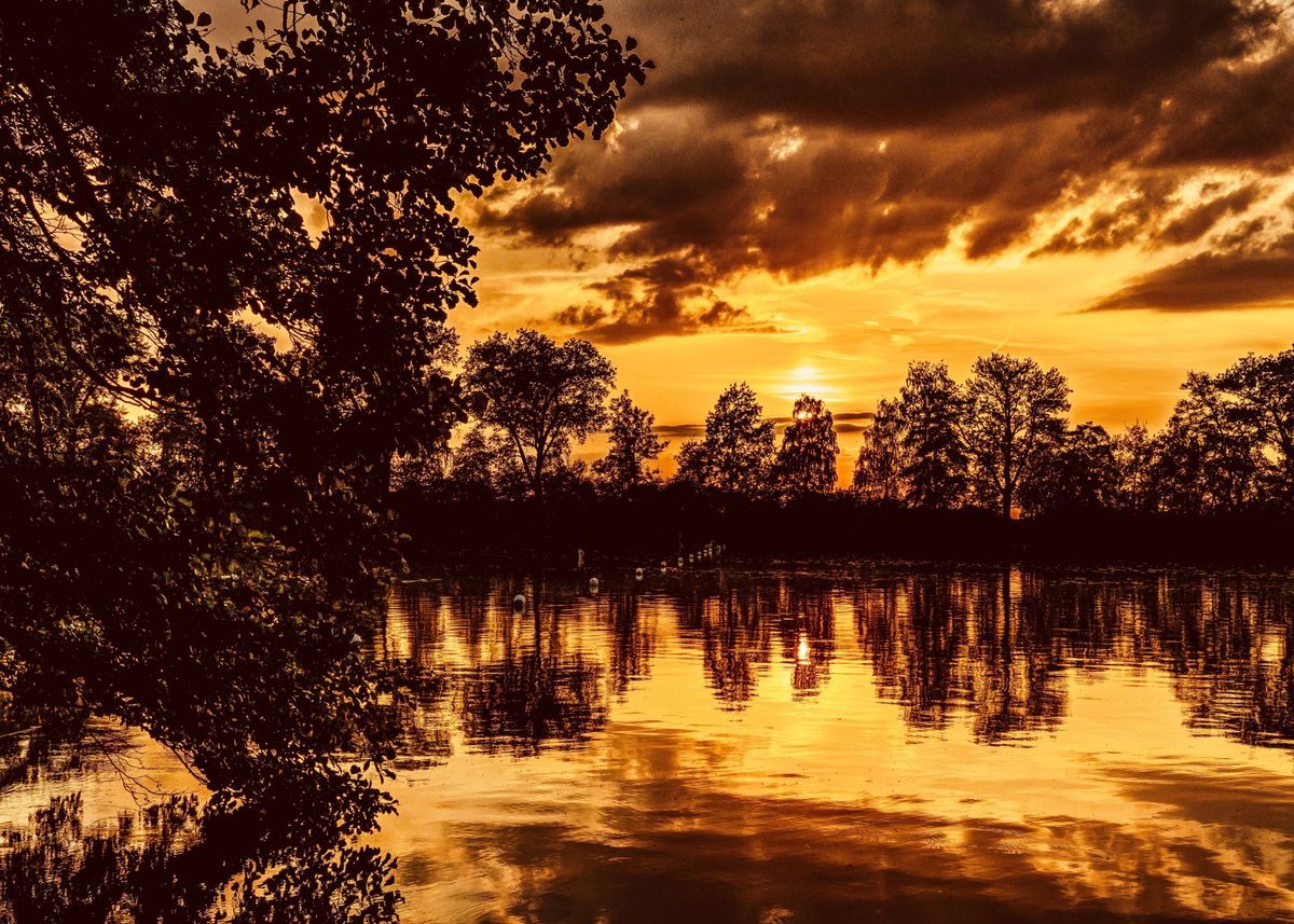 'Twilight Sunset' Poster, picture, metal print, paint by Art Shack ...