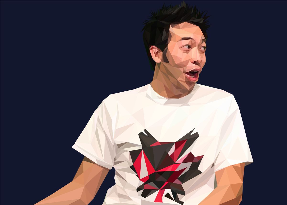 'pog champs' Poster, picture, metal print, paint by Lowpoly Posters ...