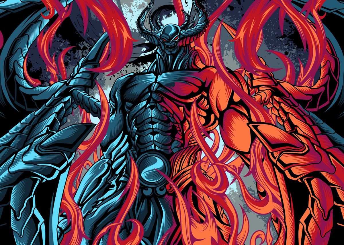 'Ifrit king of the hell' Poster, picture, metal print, paint by Ouval ...