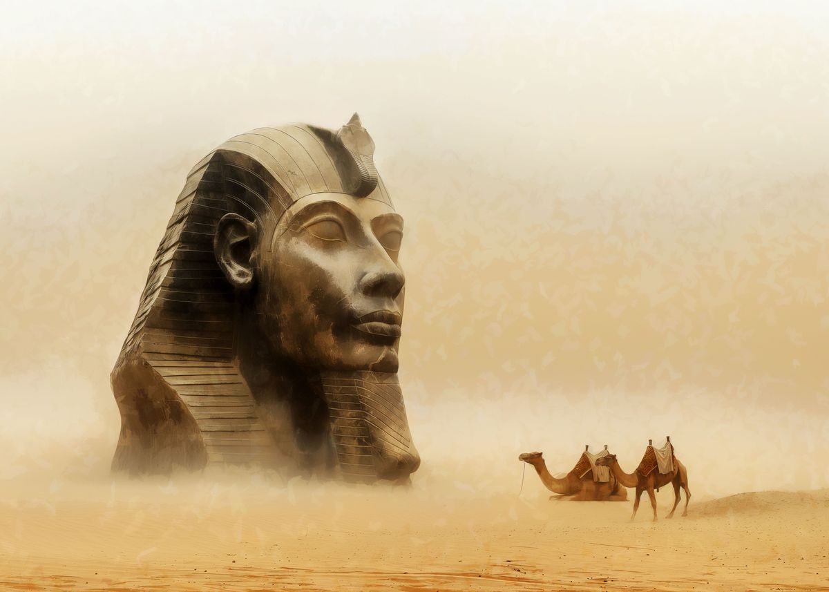 'The Forgotten Pharaoh' Poster, picture, metal print, paint by Nazar ...