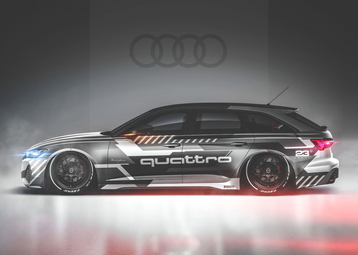 'AUDI RS6 CUSTOM' Poster, picture, metal print, paint by Nex Project ...