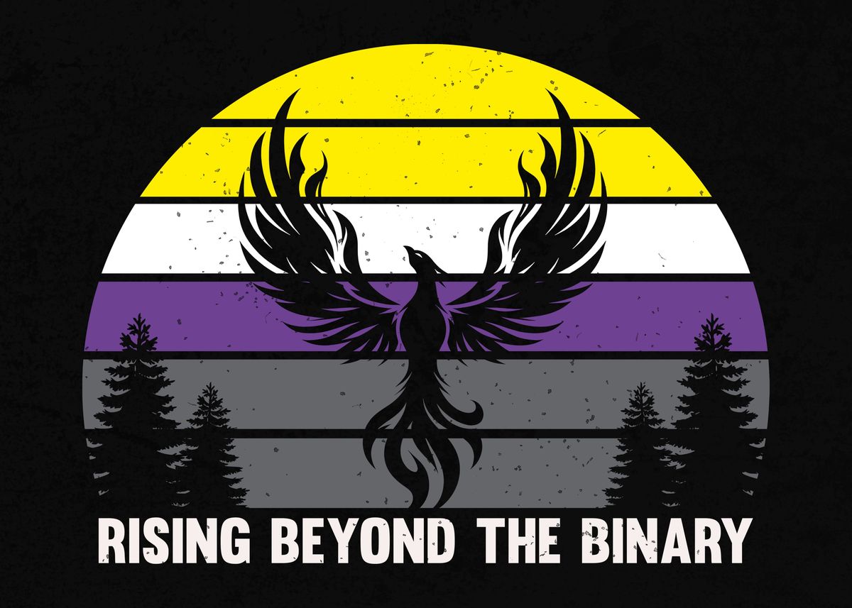 'Non Binary Pride Enby Nb' Poster, picture, metal print, paint by ...