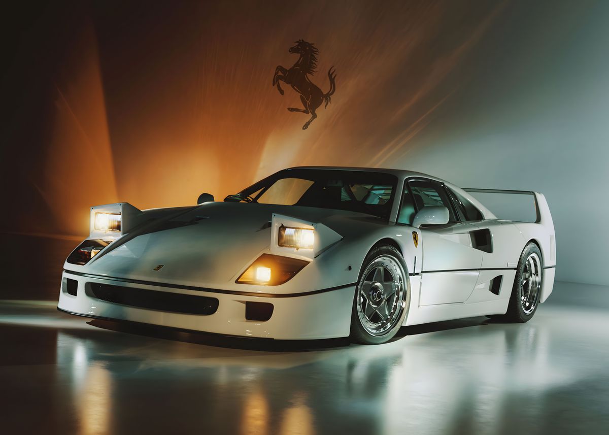 'Ferrari F40 F120 Custom' Poster, picture, metal print, paint by Osh ...