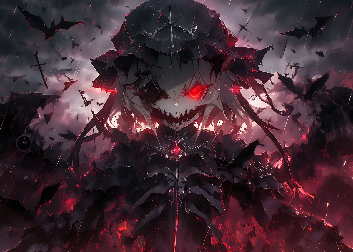 'Gothic Skeleton Girl' Poster, picture, metal print, paint by ...