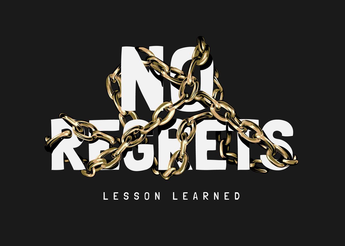 'No Regrets' Poster, picture, metal print, paint by Conceptual ...