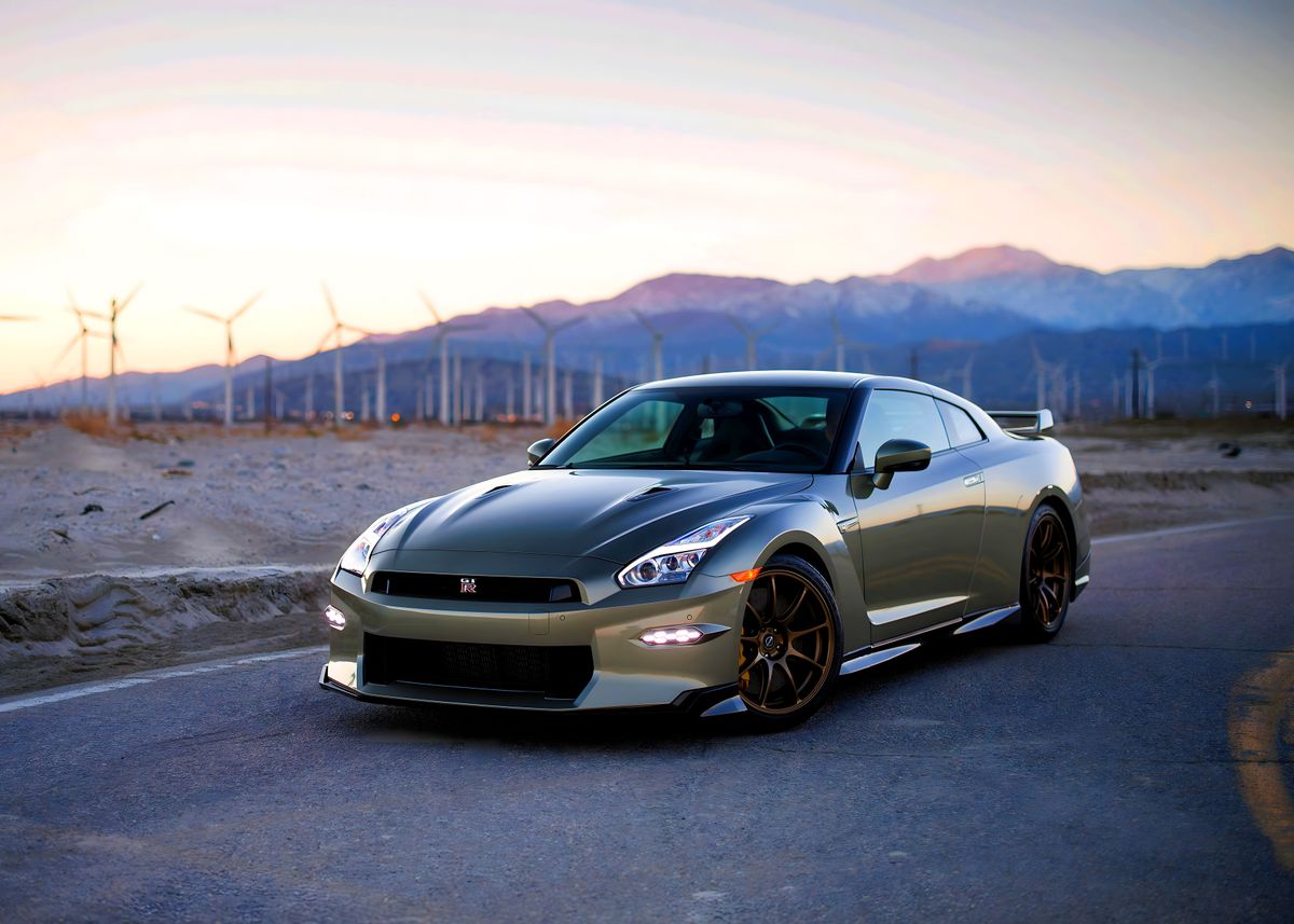 'Nissan GTR Tspec' Poster, picture, metal print, paint by Vehicle Cars ...