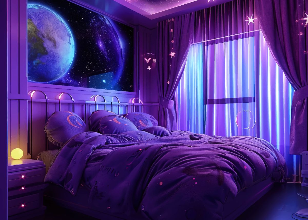 'The Bedroom' Poster, picture, metal print, paint by Floyd Burke | Displate