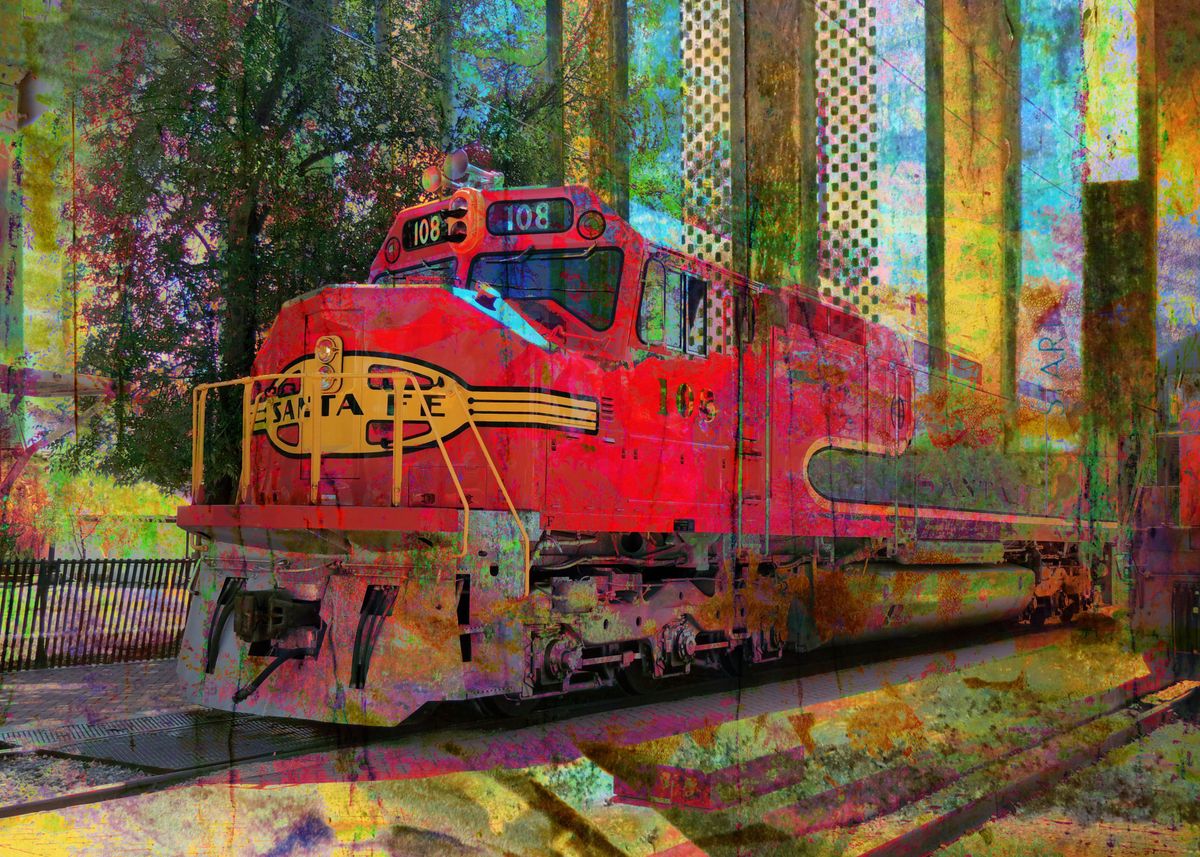 'Big Red' Poster, picture, metal print, paint by Robert Ball | Displate