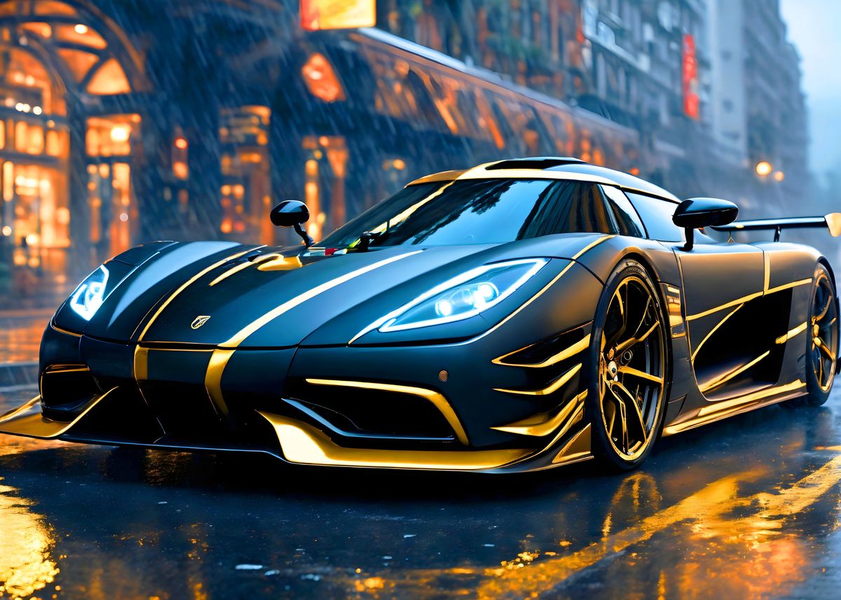 'KOENIGSEGG' Poster, picture, metal print, paint by To Giyanto | Displate