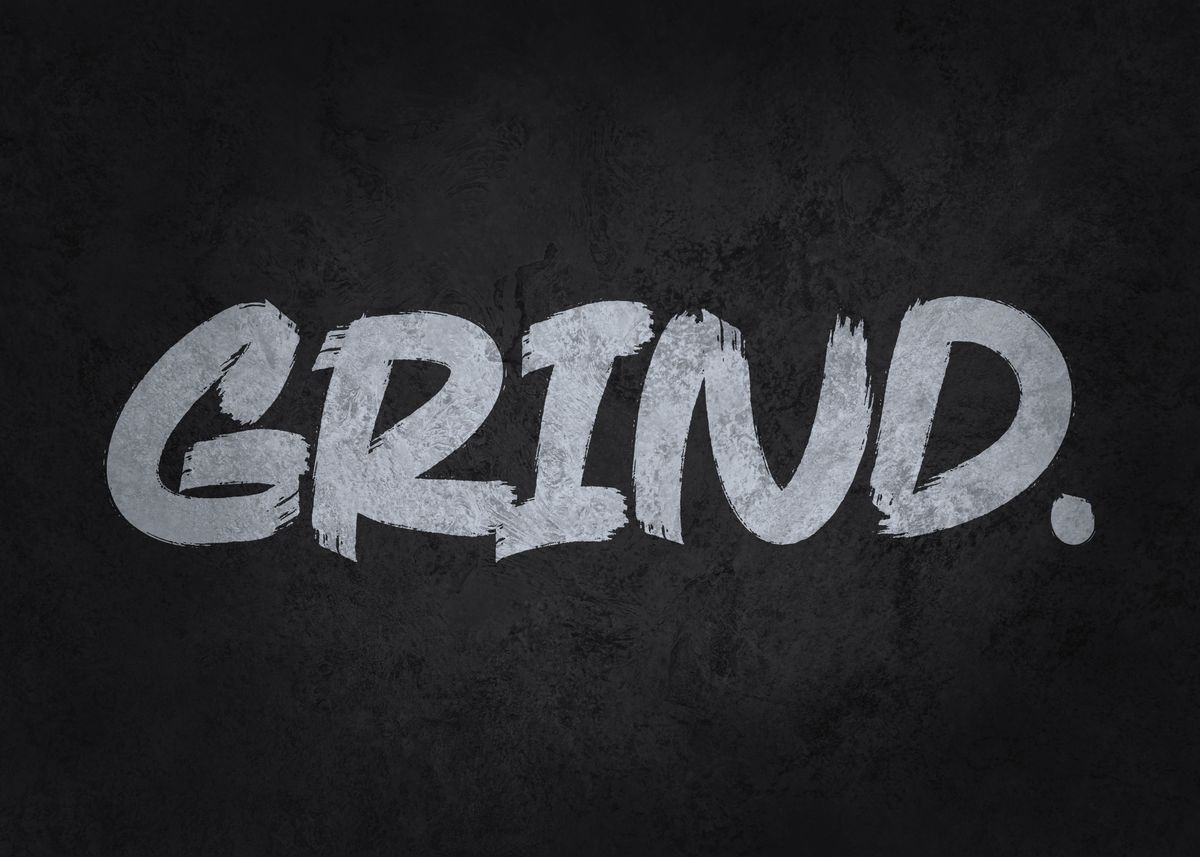 'Grind' Poster, picture, metal print, paint by GOHAN | Displate